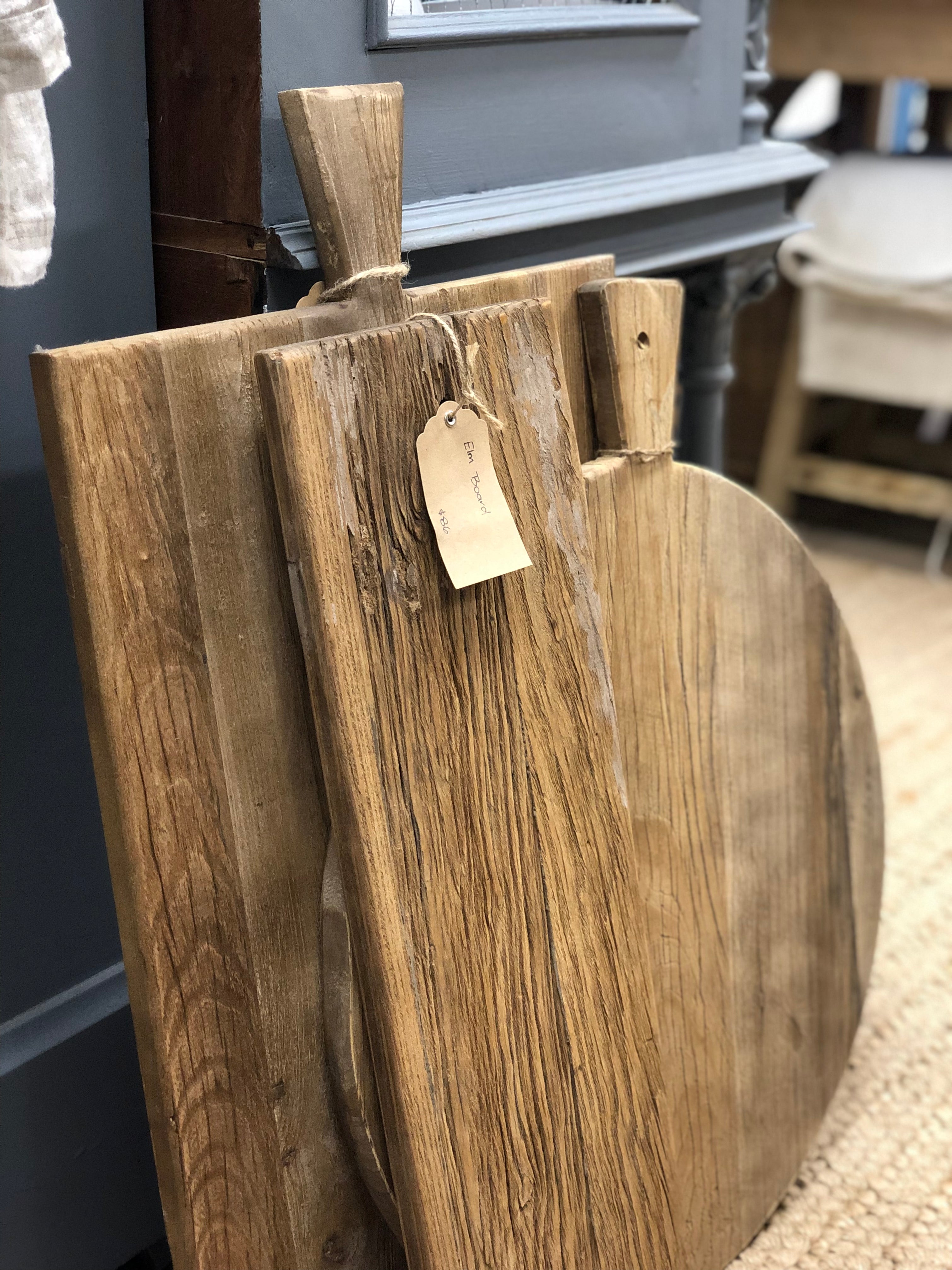 Large Rectangle Elm Grazing Board – Three Donkeys